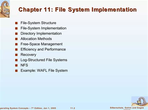chapter 11 file system implementation ppt