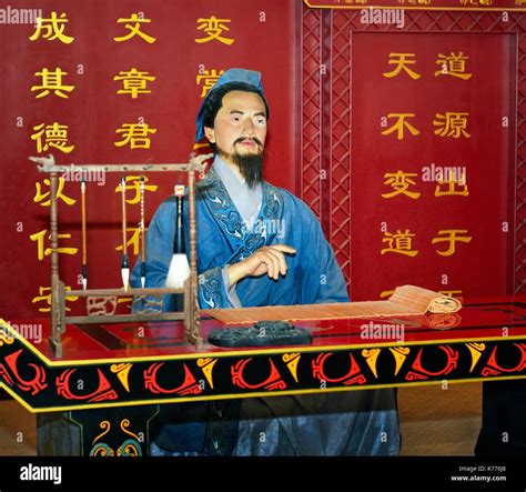 Dong Zhongshu Confucian Philosopher Portrayed Reading At His Desk On