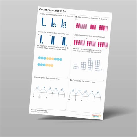 Year 2 Count Backwards In 3s Varied Fluency Resource Classroom Secrets