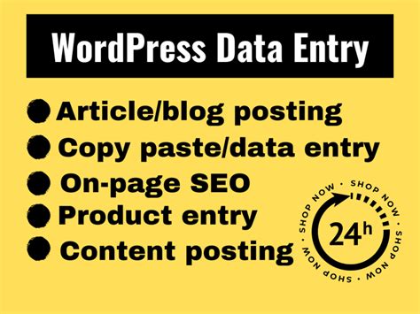 Excellent Wordpress Data Entry Content Publishing And Product Listing Upwork