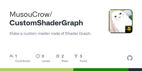 Github Musoucrowcustomshadergraph Make A Custom Master Node Of