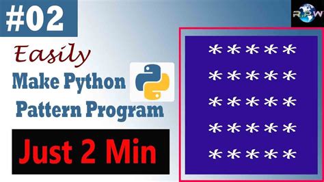 Python Pattern Program Part 2 Youtube