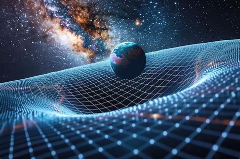 Premium Photo Gravitational Theory Gravitational Wave On Planet Earth Physical And