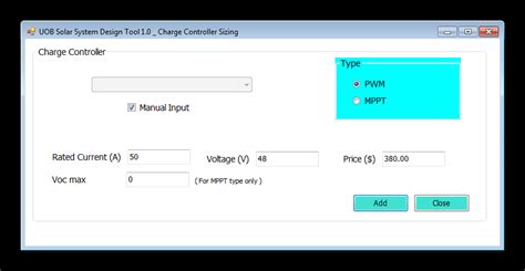 Battery Sizing Interface Download Scientific Diagram