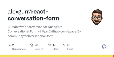 GitHub Alexgurr React Conversation Form A React Wrapper Version For