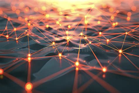 3d Depiction Illustrates Expanding Business Network Detailed Nodes Showcase Complexity Of