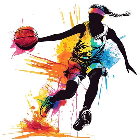 Silueta De Baloncesto Femenino 148 Female Basketball Silhouette Stock