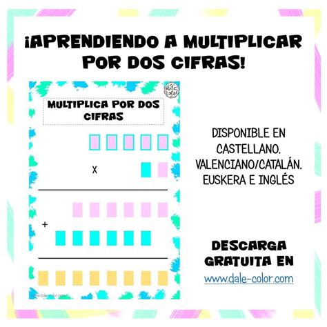 Plantilla MultiplicaciÓn Por Dos Cifras Multiplicaciones Por Dos