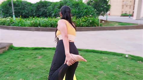 Woman Practicing Yoga Dancer Pose 46778718 Stock Video At Vecteezy