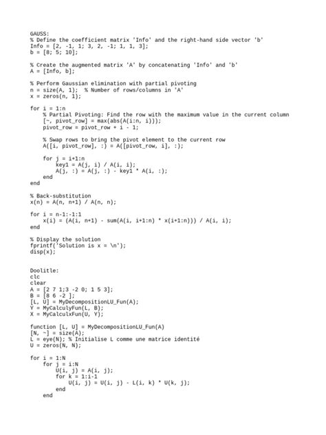 Matlab Coooode Pdf Applied Mathematics Algorithms And Data Structures