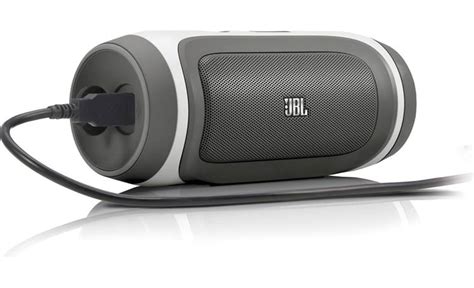 JBL Charge Gray Portable Bluetooth Speaker And Backup Battery At Crutchfield