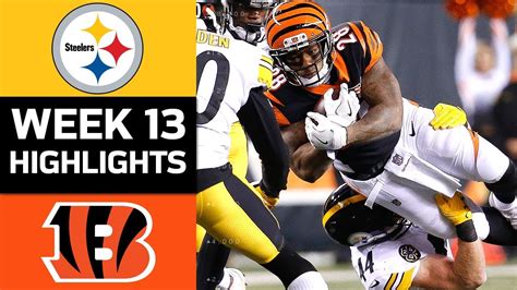 Steelers Vs Bengals Nfl Week 13 Game Highlights Youtube