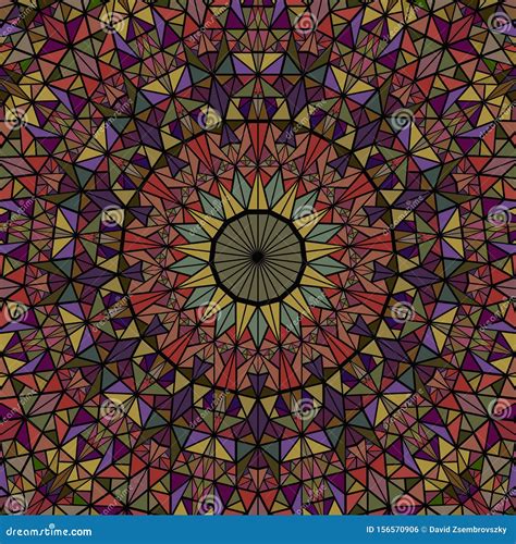 Dynamic Colorful Geometrical Abstract Triangle Mosaic Background Stock Vector Illustration Of