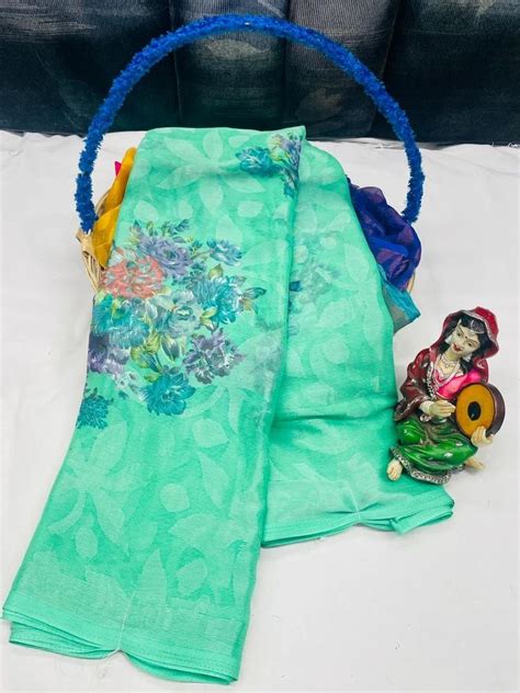 Ladies Brasso Saree At Rs 500piece Designer Saree In Surat Id