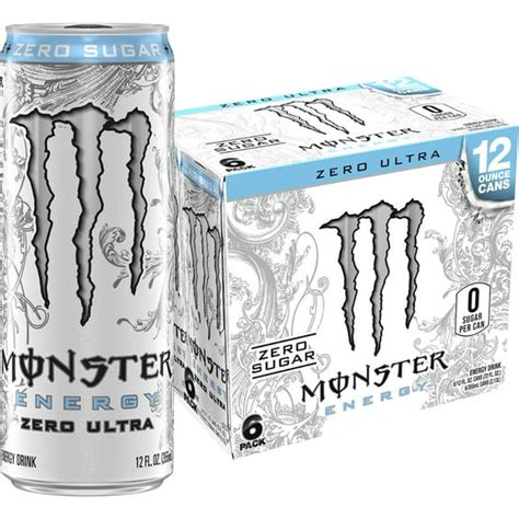 Monster Energy Zero Ultra Sugar Free Energy Drink 16 Fl Oz Cans 24