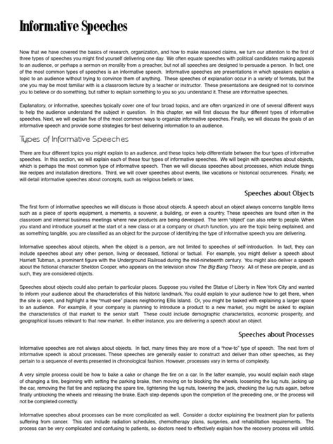 Informative Speech Example Pdf Concept Dentist