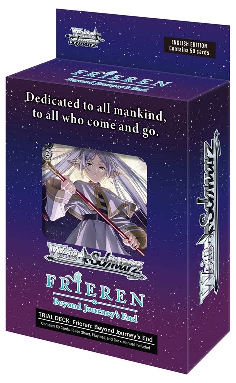 Frieren Beyond Journeys End English Weiss Schwarz Trial Deck