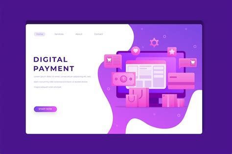 Free Vector Flat Marketing Landing Page Template