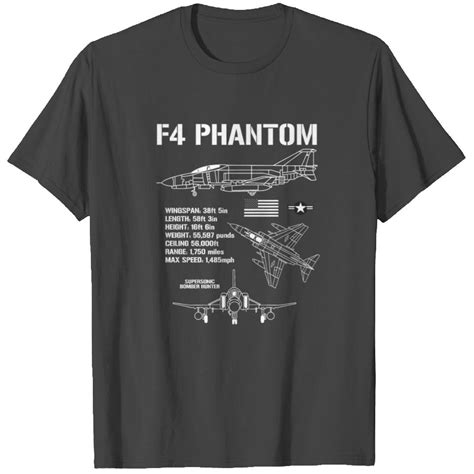 F 4 Phantom Fighter Jet Specs Military F4 Phantom T Shirts