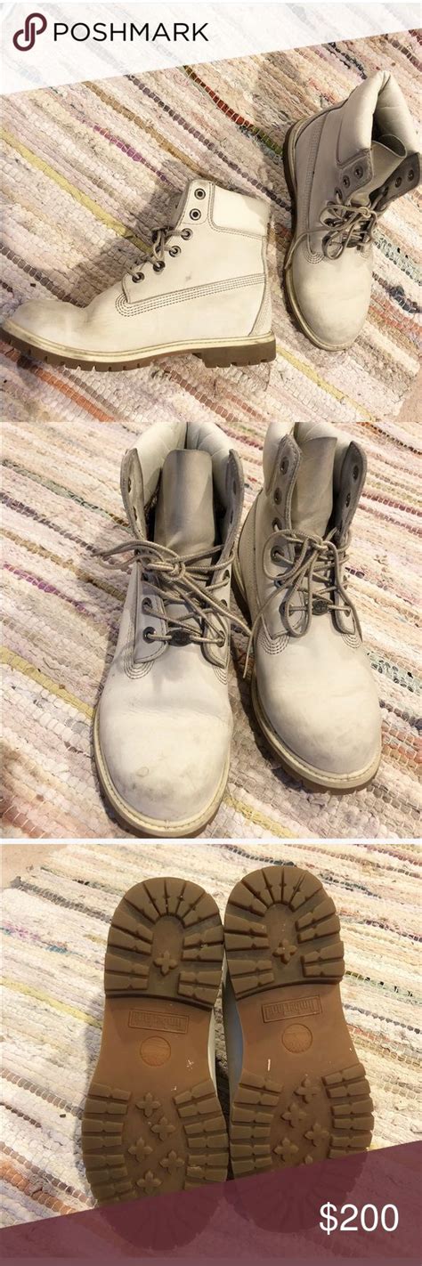 Onlyfortodaysale White Cream Limited Edition Timbs Bootie Boots