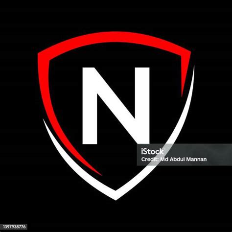 문자 N 벡터 템플릿에 방패 로고 안전 및 보호 표지판 아이콘 경호에 대한 스톡 벡터 아트 및 기타 이미지 경호 군사 금고 보안 장비 Istock
