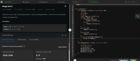 problem 29 merge sort given an array arr[] its starting position l and… jayesh sardesai