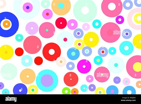 Abstract Colored Circles Bubbles Sphere Or Ellipses Shape Pattern Good For Web Page