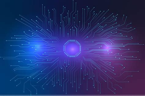 회로 배경 프리미엄 벡터