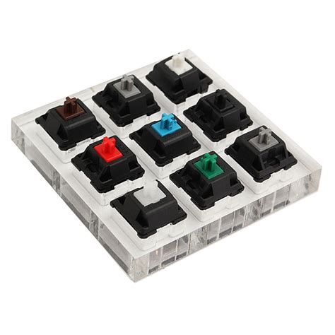 9 Cherry Mx Switches Keyboard Tester Kit Clear Key Grandado