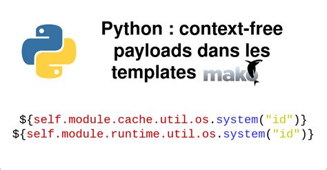 Python Context Free Payloads Pour Les Templates Mako · Podalirius