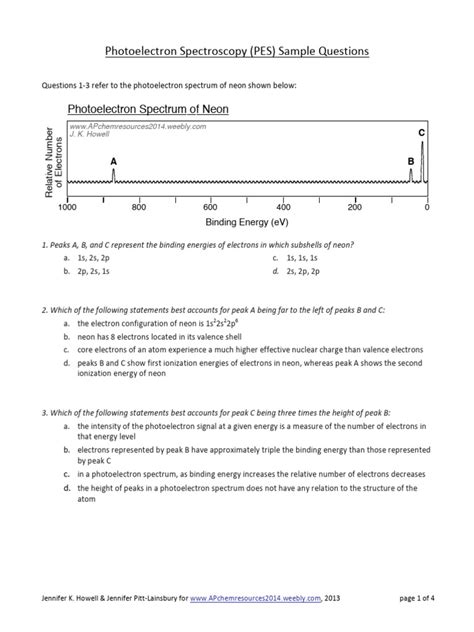 Pes Sample Qs 2013 Pdf Photoelectric Effect Atomic Orbital