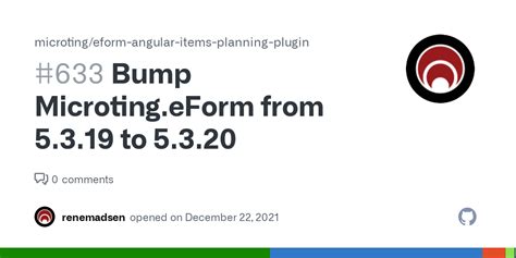 Bump Microtingeform From 5319 To 5320 · Issue 633 · Microting