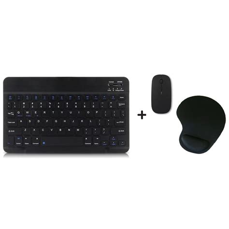 Universal 10 Inches Keyboard And Mouse Set Wireless Slim Portable Bluetooth Keyboard Mouse Set