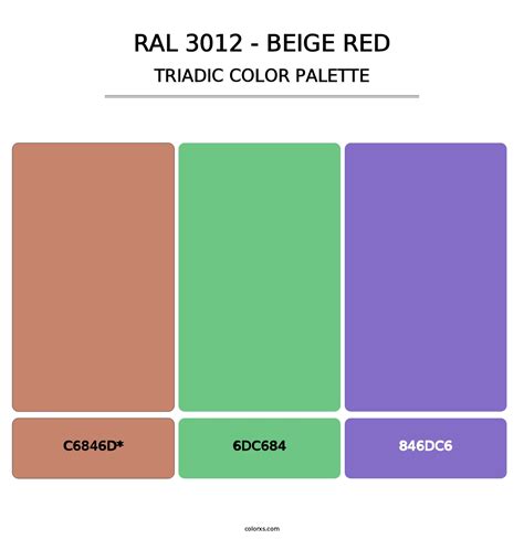 Ral 3012 Beige Red Color Palettes