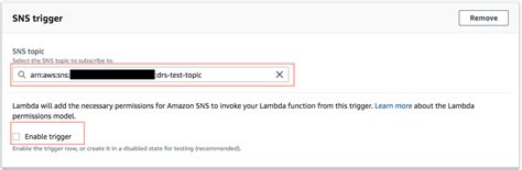 Create An Sns Topic Dash Replenishment Service