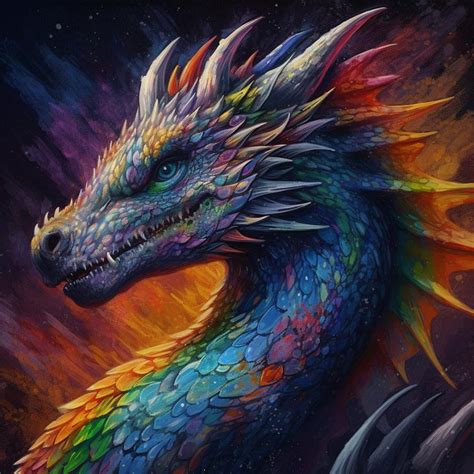 Rainbow Dragon 1 Digital Art By Dawn Van Doorn Fine Art America