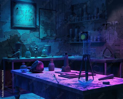 Uv A Laboratory Scene Where Uv Light Is Used To Reveal Hidden Features In Archaeological