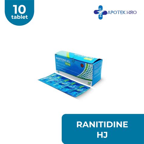 Ranitidine 150mg 1 Blister 10 Tablet Hj Apotek Hiro