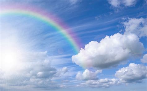 5k Ultra Hd Rainbow Sky — Serene Cloudscape Wallpaper 5120x3200