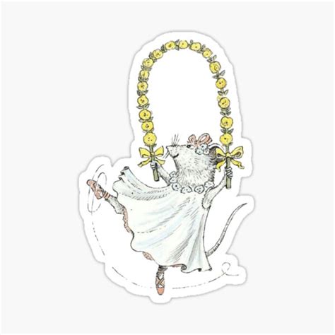 Angelina Ballerina Mouse Sticker Sticker For Sale By Annetteclaire Redbubble