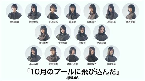 欅坂46 10月のプールに飛び込んだ【歌割り フォーメーション】 Youtube