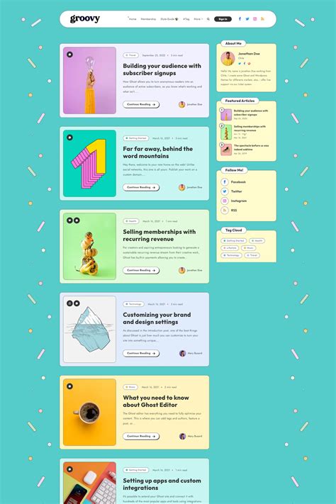 🎉 New Groovy Ghost Theme ⚡ Lightweight And Stylish 🚀