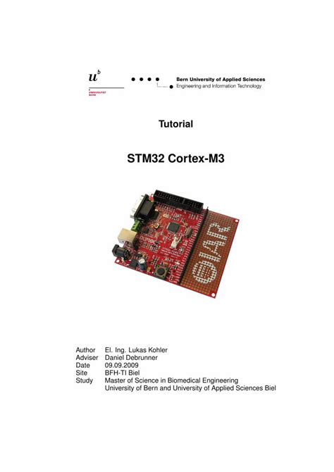 Pdf Stm32 Cortex M3bertrandgranadofreefrdocumentationfiles