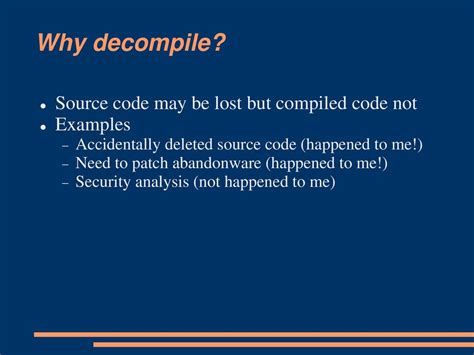 Java 6 Decompiler Joshua Cranmer Ppt Download