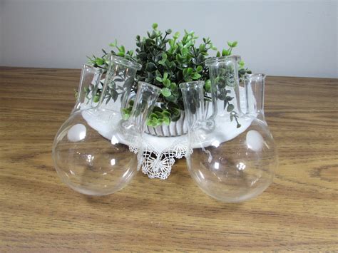 Vintage Three Neck Round Flask Lab Glass Bottle Pyrex 500 Ml Etsy