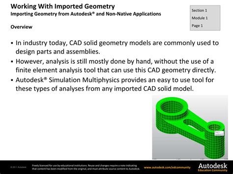 PPT Working With Imported Geometry Importing Geometry From Autodesk And Non Native