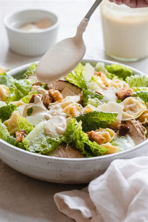 Creamy Chicken Tortellini Caesar Salad Little Spice Jar
