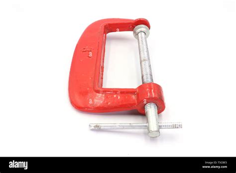 Clamp C Clamp Compression Tool Isolated On White Background High Clamp C Clamp Compression Tool Isolated On White Background High