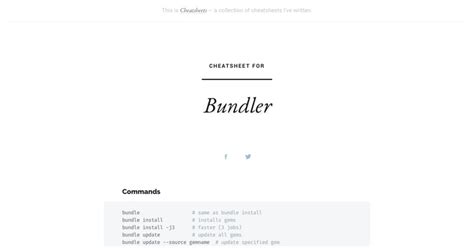Bundler 速查表 前端速查表
