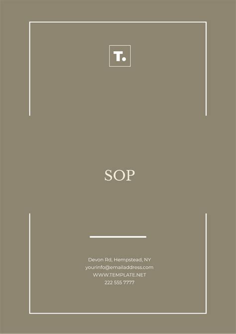 Free Church Sop Template To Edit Online